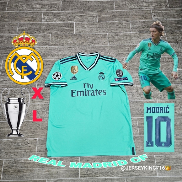 adidas | Shirts | Adidas Real Madrid Cf Luka Modric 20192020 Third ...